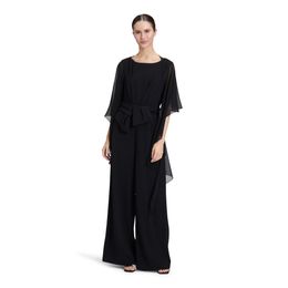 Multifunktionstuch Vera Mont "Damen mit Volant", Damen, Gr. S, schwarz, Chiffon, Polyester, festlich, Modet&uuml;cher Multifunktionstuch, Nahtf&uuml;hrung