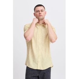 Kurzarmhemd Blend "BHACE Shirt", Herren, Gr. L, US-Größen, beige (bleached sand), 100% Viskose, gemustert, Basic normal, gerader Abschluss, Hemden, Lässiges Kurzarmhemd mit Print