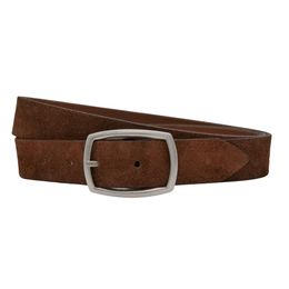 Lederg&uuml;rtel AnnaMatoni "AnnaMatoni Damen Lederg&uuml;rtel in hochwertigem Velour Leder 3cm", Damen, Gr. TW85 - 100cm Gesamtl&auml;nge, braun 650, 100% Leder, G&uuml;rtel Lederg&uuml;rtel