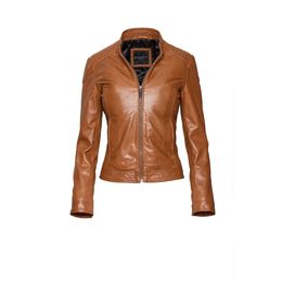 Bugatti Lederjacke aus weichem Leder Damen Gr&ouml;&szlig;e M cognac