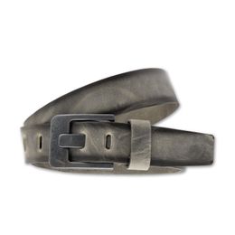 Bernd Götz Ledergürtel BERND GÖTZ "Ledergürtel mit markanter dunkler Designschließe", Damen, Gr. 100, taupe, Rindsleder, Gürtel Ledergürtel