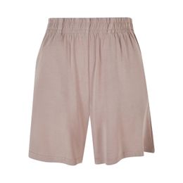 Stoffhose Urban Classics "Urban Classics Damen Ladies Modal Shorts", Damen, Gr. 4XL, US-Größen, duskrose, 77% Modal, 23% Polyester, unifarben, loose fit, Hosen Stoffhose