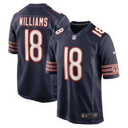 Footballtrikot Nike "Nike Trikot Chicago Bears NFL Home Game Jersey Williams 18", Herren, Gr. L, blau (mehrfarbig), 100% Polyester, Trikots