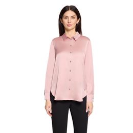 BETTY & CO Hemdbluse BETTY & CO "Damen langarm", Damen, Gr. 38, lila (lilas), Obermaterial: 100% Polyester., modisch, gerade normal, Blusen Hemdbluse