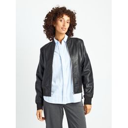 Lederjacke Maze "42021142", Damen, Gr. S, schwarz, Obermaterial: 100% Lammleder; Futter: 100% Polyester; Strickmaterial: 100% Polyester, ohne B&uuml;ndchen, Jacken