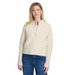 Strickjacke Betty Barclay "Damen mit Struktur", Damen, Gr. 42, beige, Strick, Obermaterial: 55% Polyamid, 27% Baumwolle, 18% Polyacryl, relaxed fit normal, Strickjacken Strickjacke
