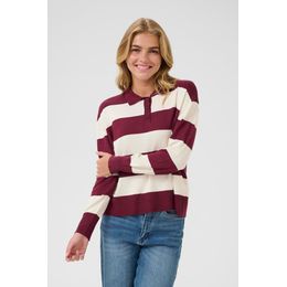 Kaffe Pullover 'Lizza' Damen Gr&ouml;&szlig;e XL rot / wei&szlig;