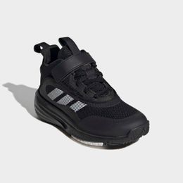 Basketballschuh adidas Performance "OWNTHEGAME 3.0", M&auml;dchen, Gr. 35, schwarz-wei&szlig; (core schwarz, cloud wei&szlig;, core schwarz), Synthetik, Textil, Schuhe