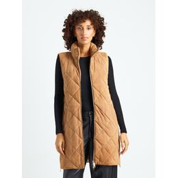Lederjacke Maze "4202177", Damen, Gr. L, braun (camel), Obermaterial: 100% Ziegenveloursleder; Futter: 100% Viskose; Wattierung: 100% Polyester, Jacken