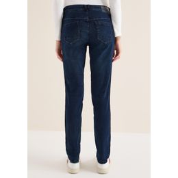 Comfort-fit-Jeans Cecil, Damen, Gr. 27, L&auml;nge 32, dunkelblau schwarz washed, Jeans, 67% Baumwolle, 31% Polyester, 2% Elasthan, unifarben, lang, Jeans, Middle Waist