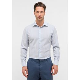 Langarmhemd Eterna "MODERN FIT", Herren, Gr. 40, Normalgr&ouml;&szlig;en, himmelblau, 100% Wolle (Merino), tailliert, Manschette, Hemden, NON IRON (b&uuml;gelfrei)