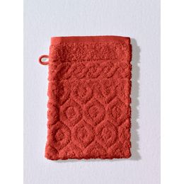 Handtuch Ross Gr. 1, orange (terrakotta), B:50cm L:100cm, Walkfrottee, 100% Baumwolle, Handt&uuml;cher