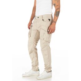 Cargohose Replay "JOE", Herren, Gr. 29, Länge 32, beige (desert), Web, Obermaterial: 99% Baumwolle, 1% Elasthan, unifarben, regular fit lang, Hosen Cargohose
