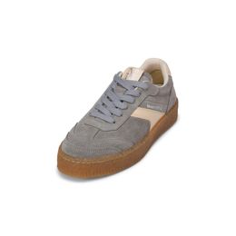 Marc O'Polo Sneaker MARC O'POLO "aus softem Veloursleder", Damen, Gr. 38, basalt grau, natural cotton, Obermaterial: 80% Leder, 20% Polyurethan, unifarben, Schuhe Sneaker