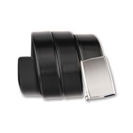 Bernd G&ouml;tz Koppelg&uuml;rtel BERND G&Ouml;TZ "Koppelg&uuml;rtel mit eleganter, geb&uuml;rsteter Schlie&szlig;e", Damen, Gr. 110, schwarz, Rindsleder, G&uuml;rtel Koppelg&uuml;rtel