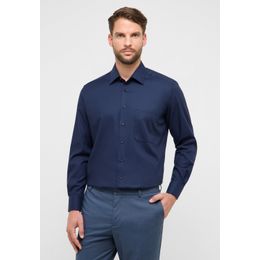 Langarmhemd Eterna "COMFORT FIT", Herren, Gr. 40, Normalgrößen, navy, 100% Baumwolle, normal, Manschette, Hemden