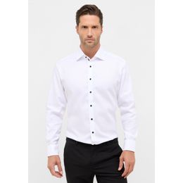 Langarmhemd Eterna "MODERN FIT", Herren, Gr. 46, Normalgr&ouml;&szlig;en, wei&szlig;, 100% Baumwolle, tailliert, Manschette, Hemden, NON IRON (b&uuml;gelfrei)