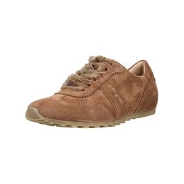 Schn&uuml;rschuh Paul Green "Paul Green Sneaker Veloursleder", Damen, Gr. 36, braun, Veloursleder, Schuhe Schn&uuml;rschuh