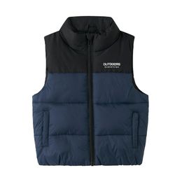 name it Weste 'NMMMOLE' Jungen Gr&ouml;&szlig;e 116 navy / schwarz