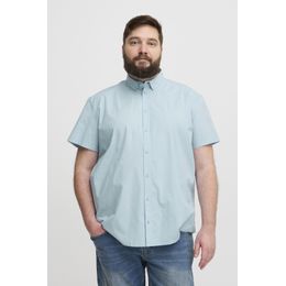 Kurzarmhemd Blend "BHBShirt", Herren, Gr. 4XL, US-Größen, cashmere blau, Web, 98% Baumwolle, 2% Elasthan, unifarben, regular fit normal, ohne Ausschnitt, Aufschlag, Hemden, Stilvolles Kurzarmhemd mit Button-Down Kragen