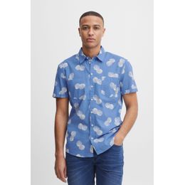 Kurzarmhemd Blend "BHShirt", Herren, Gr. L, US-Gr&ouml;&szlig;en, regatta, Web, 100% Baumwolle, gemustert, slim fit normal, ohne Ausschnitt, Hemden, Stilvolles Hemd mit kurzen &Auml;rmeln