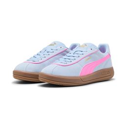 Sneaker Puma "CLUB KLASSIKA SD", Damen, Gr. 38,5, rosa (haute tropic, pink pixel, Puma gold), Leder, Schuhe Sneaker