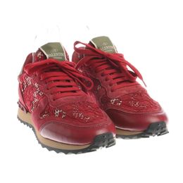 Valentino Turnschuhe / Sneaker Damen Gr&ouml;&szlig;e 38.5 Second Hand rot