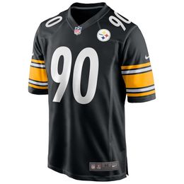 Footballtrikot Nike "Nike Trikot Pittsburgh Steelers NFL Home Game Jersey Watt 90", Herren, Gr. L, schwarz (mehrfarbig), 100% Polyester, Trikots