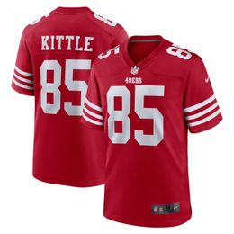 Footballtrikot Nike "Nike Trikot San Francisco 49ers NFL Home Game Jersey Kittle 85", Herren, Gr. L, rot (mehrfarbig), 100% Polyester, Trikots