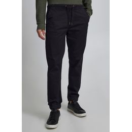Chinohose Blend "BHNimbu", Herren, Gr. L, US-Gr&ouml;&szlig;en, schwarz, Web, 97% Baumwolle, 3% Elasthan, unifarben, regular fit kn&ouml;chellang, Hosen Chinohose, L&auml;ssige Chinohose mit Tunnelzug