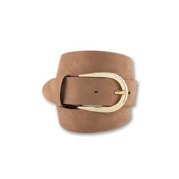 Bernd G&ouml;tz Lederg&uuml;rtel BERND G&Ouml;TZ "Lederg&uuml;rtel mit hufeisenf&ouml;rmiger Goldschlie&szlig;e", Damen, Gr. 100, camel, Rindsleder, G&uuml;rtel Lederg&uuml;rtel