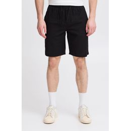 Leinenhose Blend "BHVolk", Herren, Gr. L, US-Gr&ouml;&szlig;en, schwarz, 55% Leinen, 45% Baumwolle, unifarben, normal kurz, Hosen, Casual Shorts aus Leinenmix