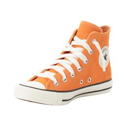 Converse Damen Sneaker "CHUCK TAYLOR ALL STAR COLORFUL SUEDE", Gr. 37,5pennant orange, egret, schwarz, Leder, Schuhe
