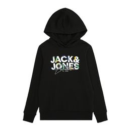Jack & Jones Jack & Jones Junior Sweatshirt 'JJGEPLAS' Jungen Gr&ouml;&szlig;e 140 blau / mint / schwarz / wei&szlig;