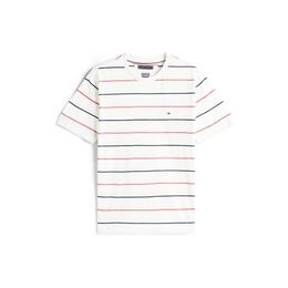 Tommy Hilfiger T-Shirt 'ESS SEASONAL' Herren Größe L marine / rot / weiß