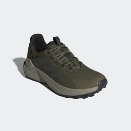 Wanderschuh adidas terrex "TERREX TRAILMAKER 2.0 LEATHER", Damen, Gr. 44, gr&uuml;n (olive strata, olive strata, silber pebble), Leder, Textil, Schuhe Wanderschuh, aus Leder
