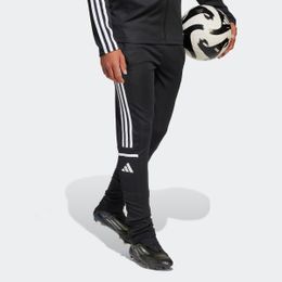 Trainingshose adidas Performance "SQ25 TR PNT Y", Jungen, Gr. 176, N-Gr, schwarz-weiß (schwarz, weiß), Obermaterial: 100% Polyester, Hosen Trainingshose