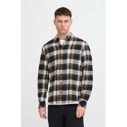 Langarmhemd Blend "BHShirt", Herren, Gr. XXL, US-Gr&ouml;&szlig;en, forest night, Web, 100% Baumwolle, kariert, regular fit, ohne Ausschnitt, 2-Knopf-Manschette, Hemden, L&auml;ssiges kariertes Langarmhemd