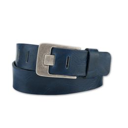Bernd G&ouml;tz Lederg&uuml;rtel BERND G&Ouml;TZ "Lederg&uuml;rtel mit extrabreitem Powerlook", Herren, Gr. 105, dunkelblau, Rindsleder, G&uuml;rtel Lederg&uuml;rtel