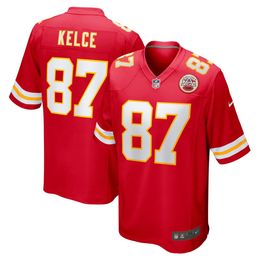 Footballtrikot Nike "Nike Trikot Kansas City Chief NFL Home Game Jersey Kelce 87", Herren, Gr. XL, mehrfarbig, 100% Polyester, Trikots