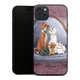 DeinDesign iPhone 15 Plus Handy Premium Silikon H&uuml;lle Handyh&uuml;lle schwarz Case Disney Official Licensed Product Aristocats Silikon Premium Case