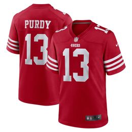 Footballtrikot Nike "Nike Trikot San Francisco 49ers NFL Home Game Jersey Purdy 13", Herren, Gr. XL, rot (mehrfarbig), 100% Polyester, Trikots
