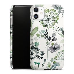 DeinDesign iPhone 11 Handy Premium Case Smartphone Handyh&uuml;lle Schutzh&uuml;lle matt Flowers Eukalyptus Water Colour Premium Case