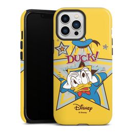 DeinDesign iPhone 13 Pro Max Handy Panzer Handyh&uuml;lle robuste Outdoor H&uuml;lle Schutzh&uuml;lle gl&auml;nzend Donald Duck Disney Official Licensed Product Tough Case