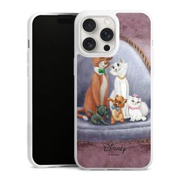 DeinDesign iPhone 15 Pro Max Handy Silikon H&uuml;lle Case wei&szlig; Handyh&uuml;lle Disney Official Licensed Product Aristocats Silikon Case