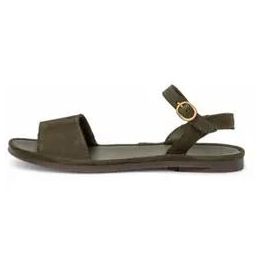 El Naturalista f&uuml;r Damen. 256931122005_0G3 Ledersandalen N5693 Tulpengr&uuml;n (37), Wohnung, Schnalle, L&auml;ssig
