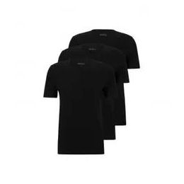 BOSS f&uuml;r Herren. 50475284 Pack 3 T-Shirts RN Classic schwarz (S), Heimtextilien, Baumwolle, Kurzarm