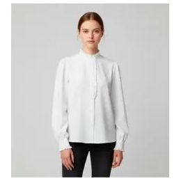 BOSS f&uuml;r Damen. 50557480 Bluse Banny wei&szlig; (40), L&auml;ssig, Baumwolle, Langarm
