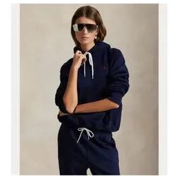 Polo Ralph Lauren f&uuml;r Damen. 211971698002 Shrunken Fit navy Fleece-Sweatshirt (L), L&auml;ssig, Baumwolle, Marine
