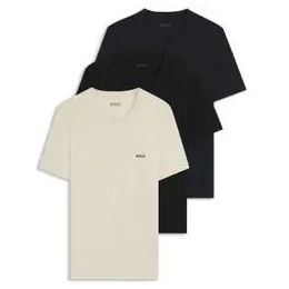 BOSS f&uuml;r Herren. 50532468 3er-Set Classic-Westen wei&szlig;, schwarz, marine, navy (XL), Heimtextilien, Baumwolle, Kurzarm